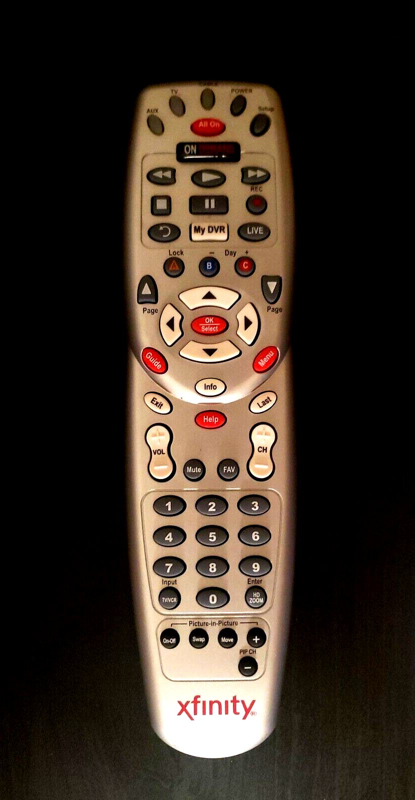 Xfinity Comcast Custom DVR 3 Device Remote NEW unused. | eBay