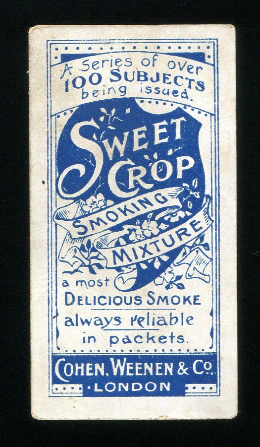 1901 Cohen Weenen Boer War Celebrities Col 100 Back Lord Methuen ...