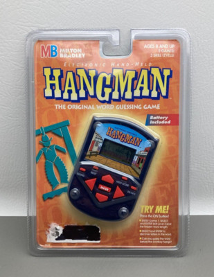 HANGMAN Handheld Electronic Game Hasbro Milton Bradley 1995 Brand New ...