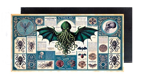 Cthulhu FRIDGE MAGNET sign (2 x 4 inches, wood) | eBay