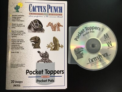 Cactus Punch Embroidery Card CD Multi Format Pocket Toppers Volume 1 | eBay
