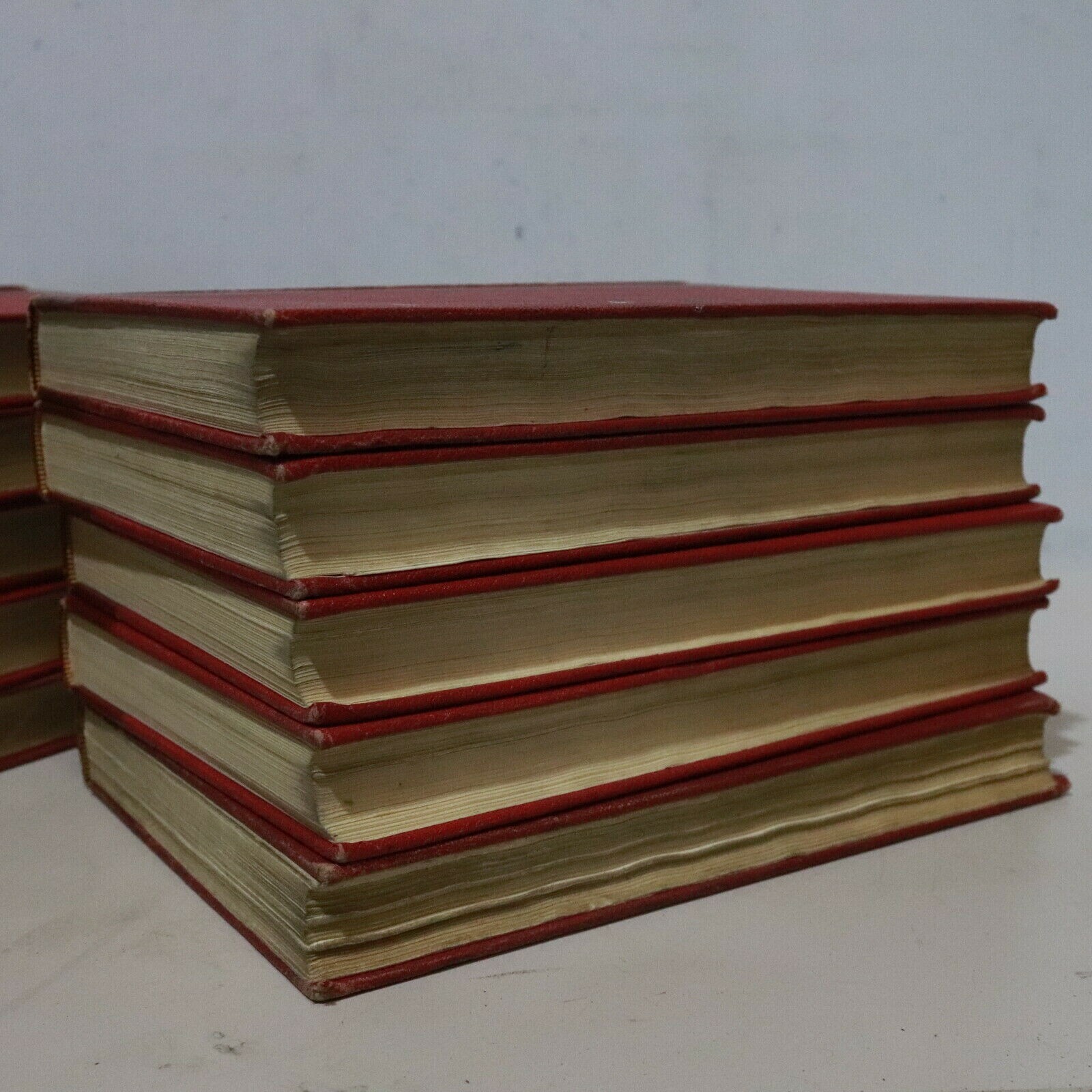 Vintage Newnes Pictorial Knowledge Encyclopaedia Books Complete Red Set ...