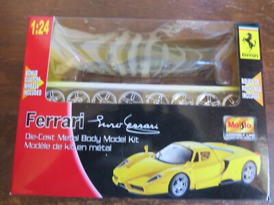 Maisto 1:24 Ferrari Die-Cast Metal Body Model Kit Euro Ferrari Black | eBay