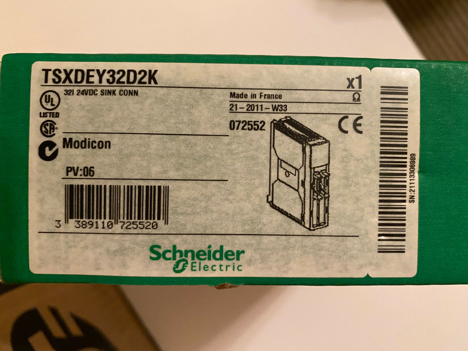 Schneider Electric TSXDEY32D2K Input Module 24VDC Modicon Premium ...