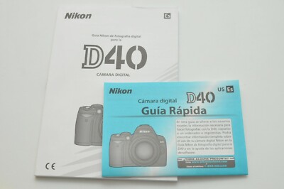 Spanish Nikon D40X Digital Camera Instruction Book / Manual / User ...