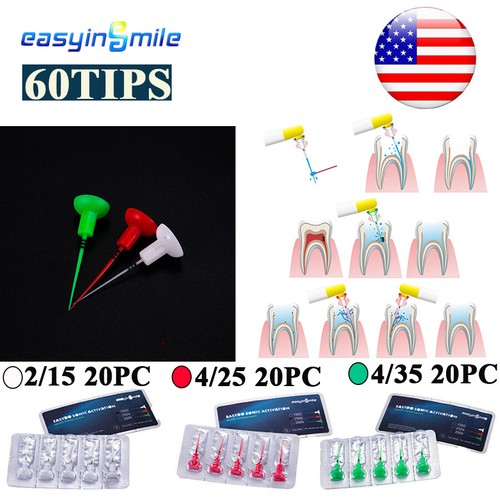60Pcs Endo Activator Tips For EASYINSMILE Endo Sonic Irrigator Root ...