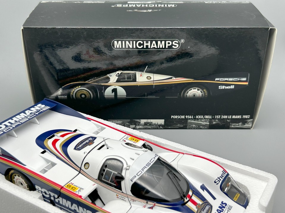 NEW - 1:18 1982 Porsche 956 LH #1 LeMans Winner - Minichamps - Rothmans ...