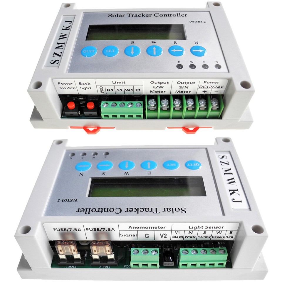6000N Electronic Single Axis Solar Tracking Controller W/ Linear ...