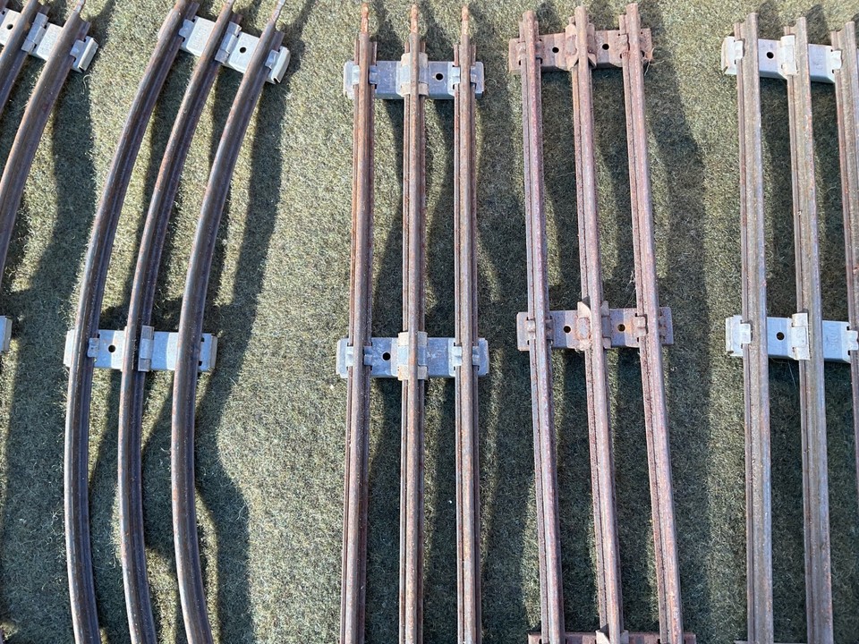 LOT of 21 Pieces of O27 Gauge 3-Rail Tubular Track Sections. Plus | eBay