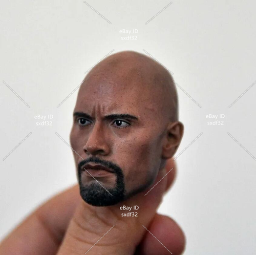 1:6 Head Sculpt Hardman Dwayne Johnson For 12" Male HT Action Figure ...