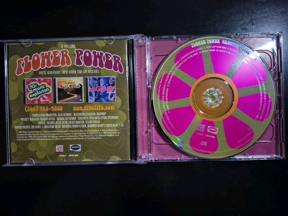 Flower Power: GROOVIN' - 2 CD Set, 2007 Time Life, 1960s Music | eBay