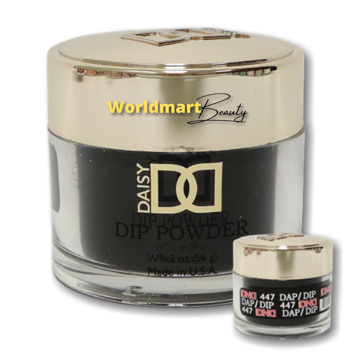 DND Dipping Powder 2fl.oz NEW Dip/Dap Acrylic Powder Color DND447-Black ...