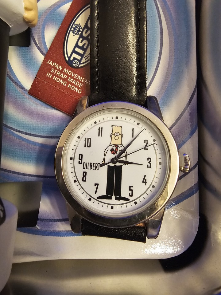 90s Fossil Watch Limited Edition Dilbert Stainless Silver Vintage | eBay