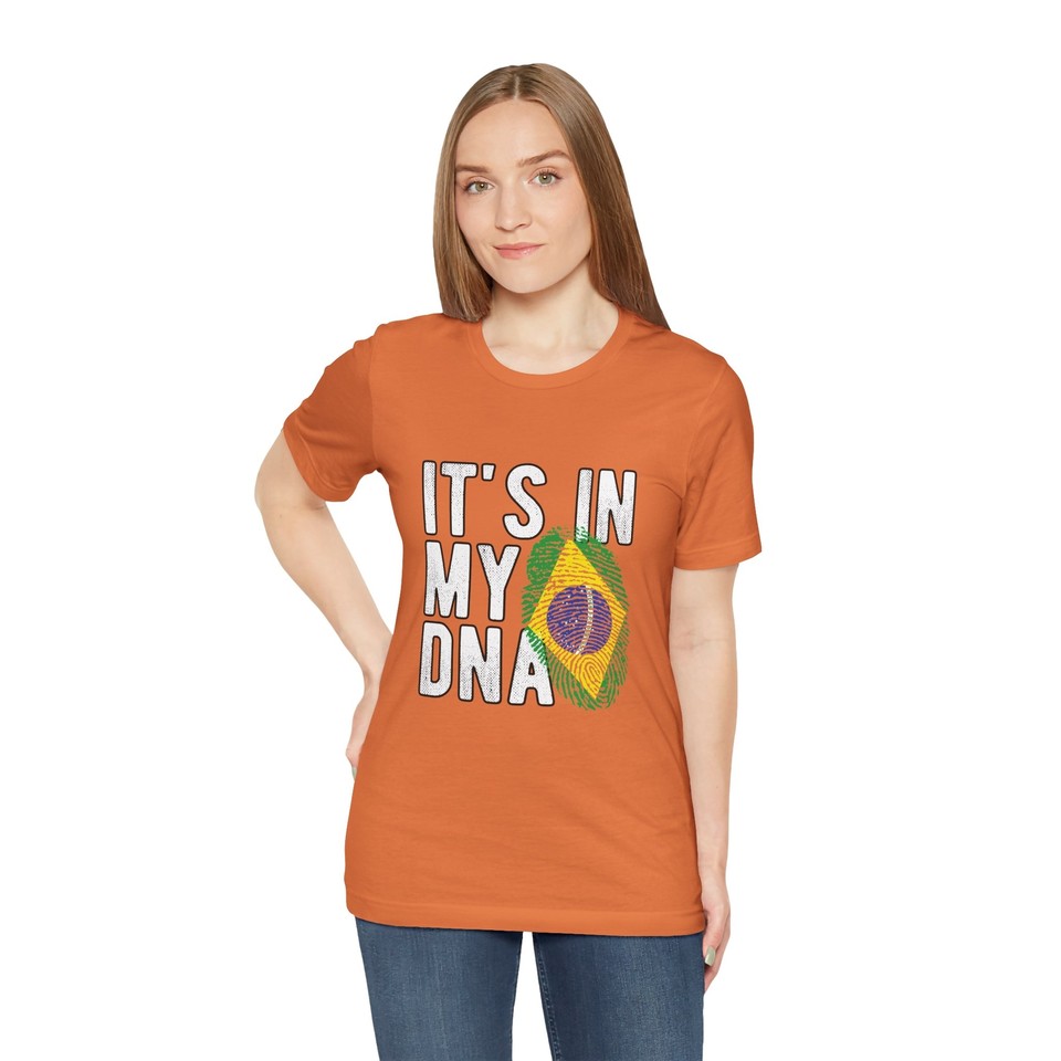 Brazilian Pride Tee, It's In My DNA T-Shirt, Unisex Tee, Brazil ...