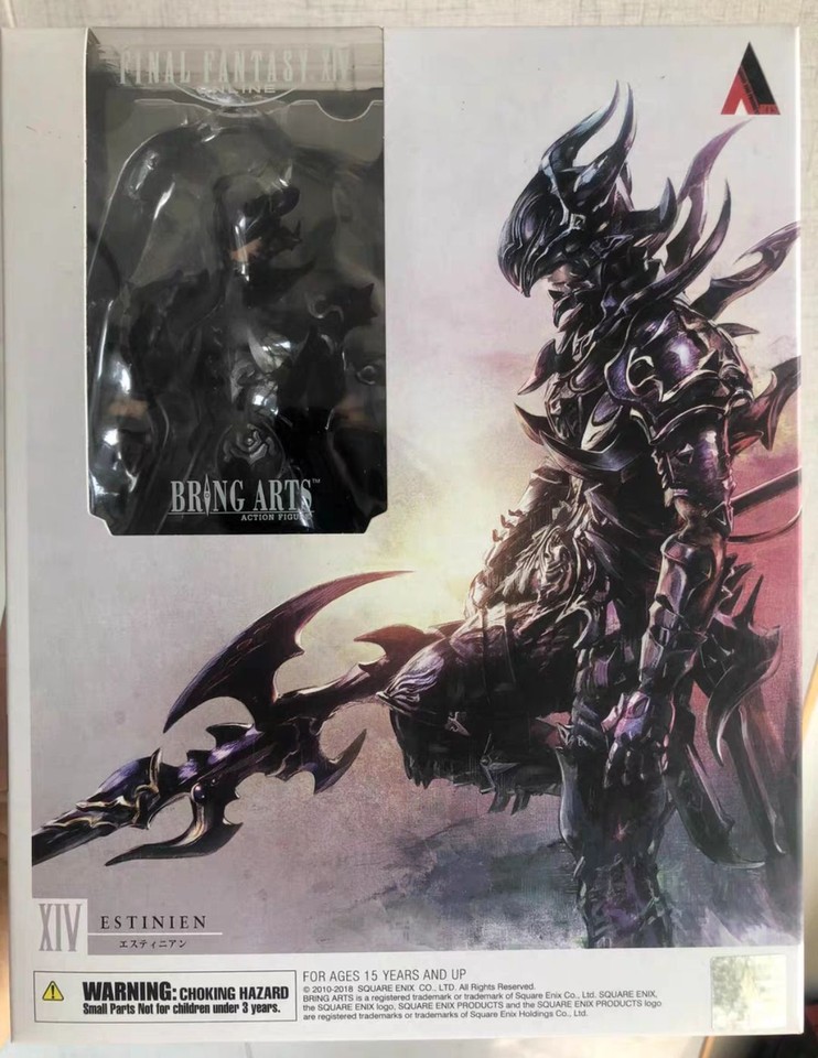 Play Arts Fantasy FF14 Dragon Knight Officer Estinien Wyrmblood Action ...
