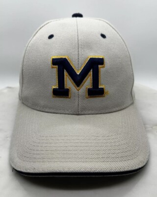 NCAA Michigan Cap Hat Adult Adjustable Beige 100% Acrylic Team Spirit ...