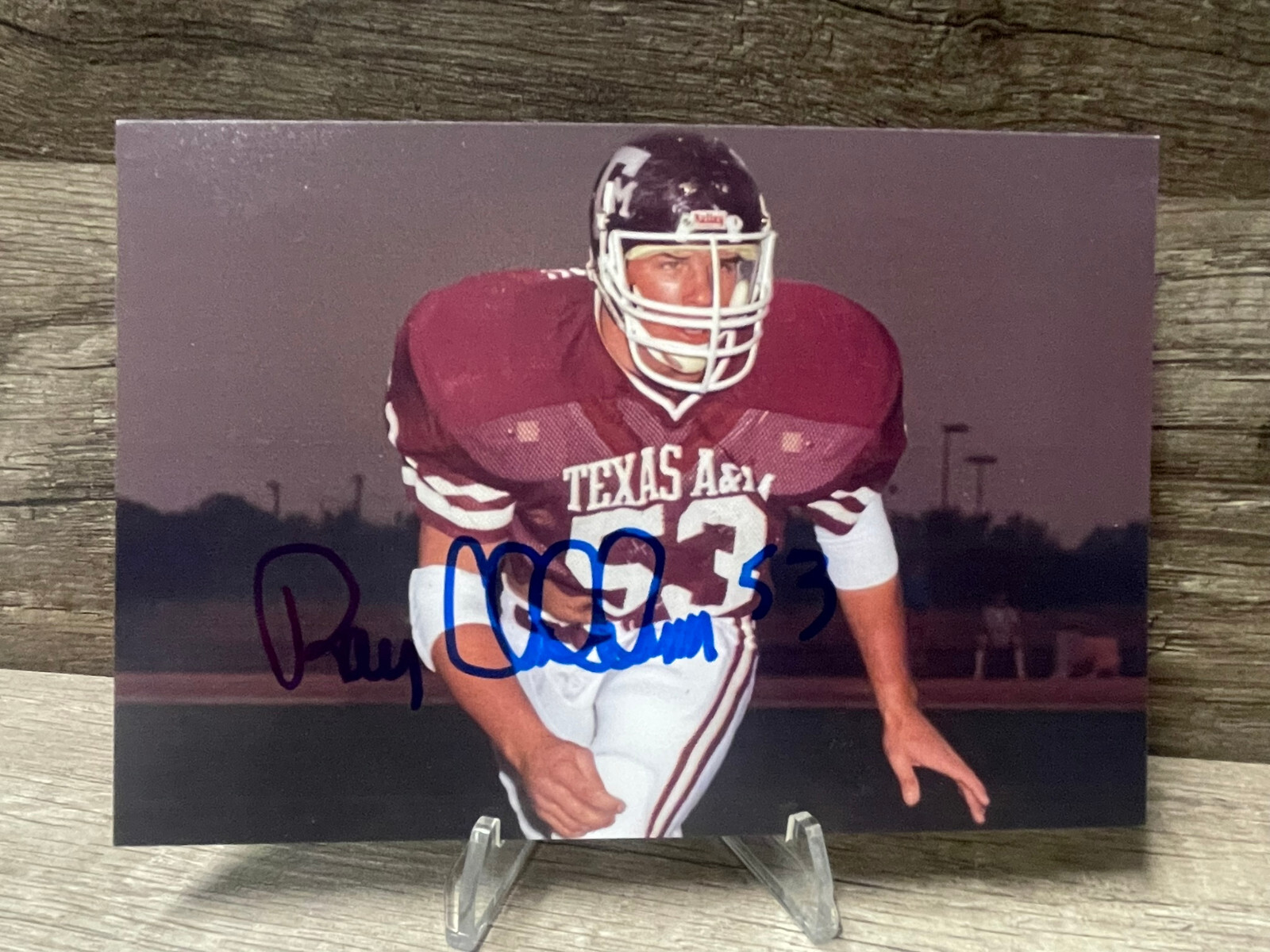 Ray Childress Houston Oilers Texas A&M Hand Signed 4x6 Photo TC46-3309 ...