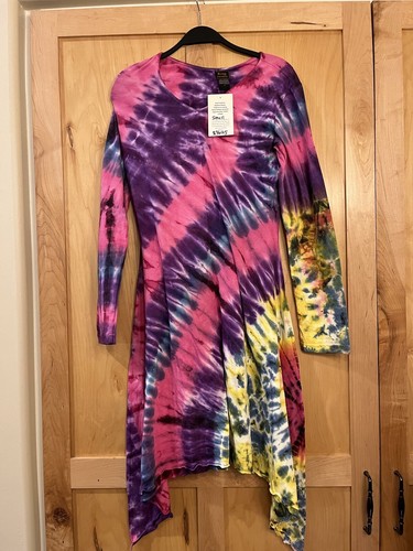 rising international Viscose Tie Dye Long Dress S NWT | eBay