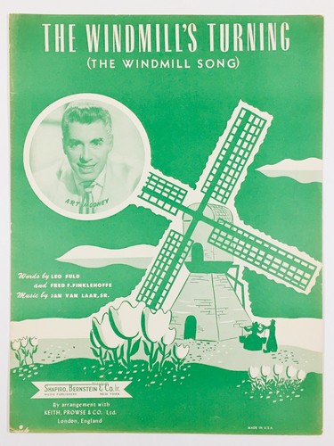 Vintage Sheet Music 1949 The Windmill's Turning/Art Mooney | eBay