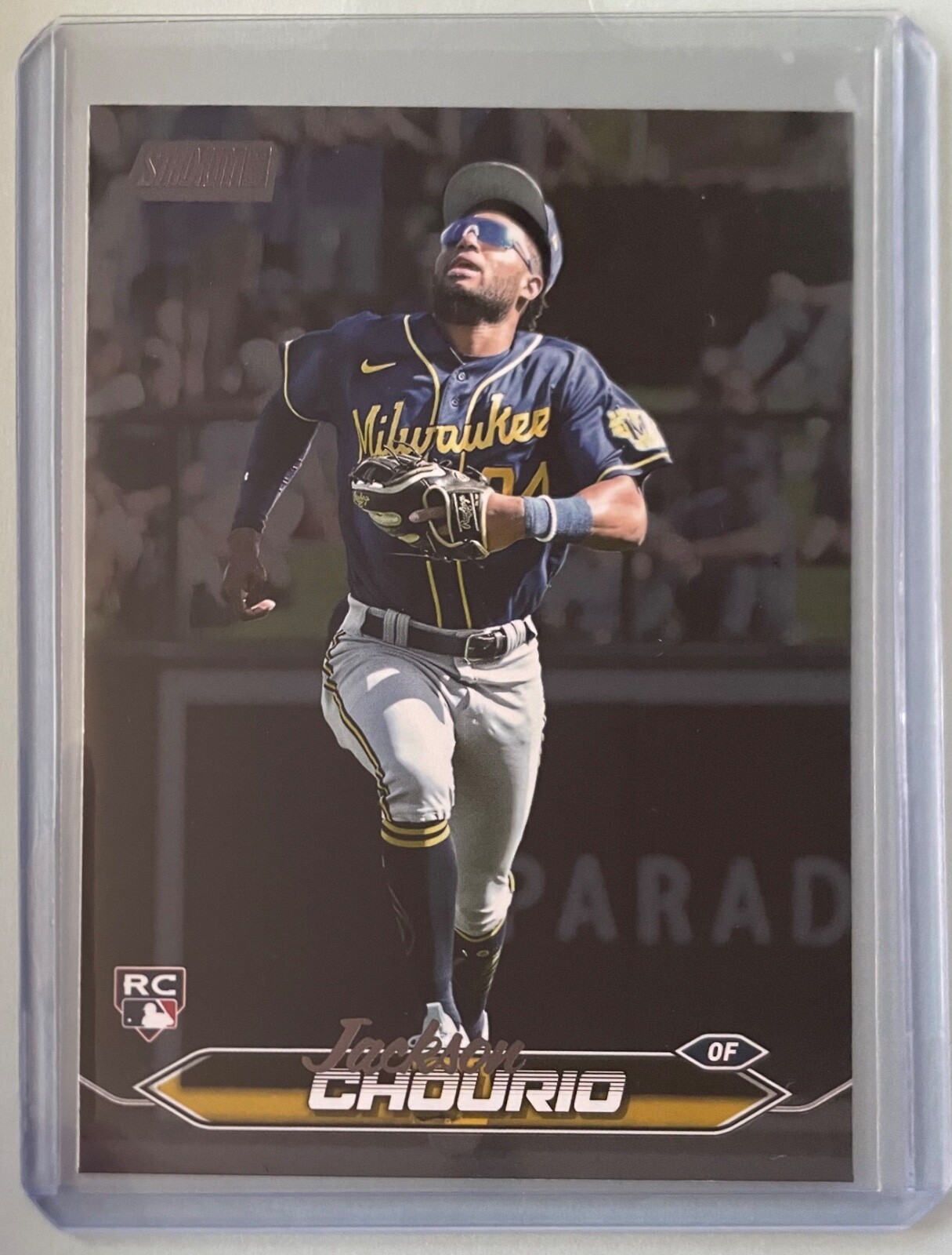 2024 Topps Stadium Club - Rookie Black Foil #184 Jackson Chourio Rookie ...