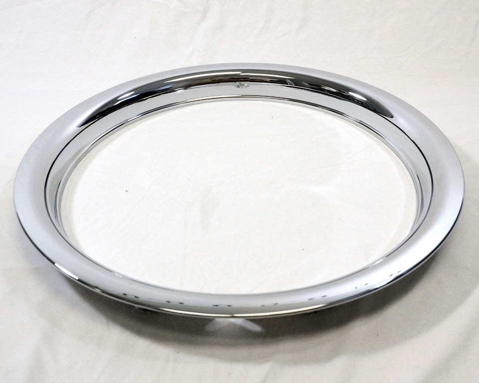 Set of 4 18" Chrome Wheel Rim Trim Rings Beauty Bands Rims Rally Steel ...