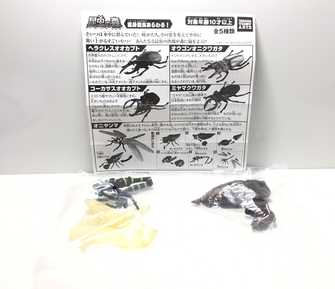 Takara Tomy Arts Japan Exclusive Anotogaster Dragonfly & Nymph Insect ...