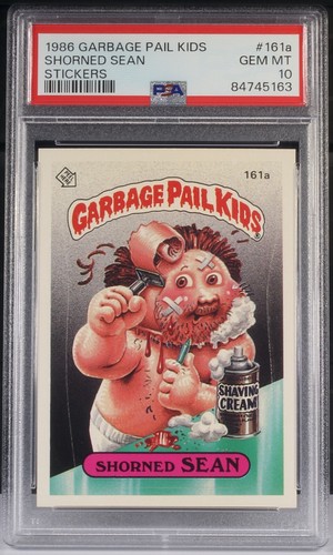 1986 Garbage Pail Kids Series 4 Shorned SEAN #161a PSA 10 GEM MINT | eBay