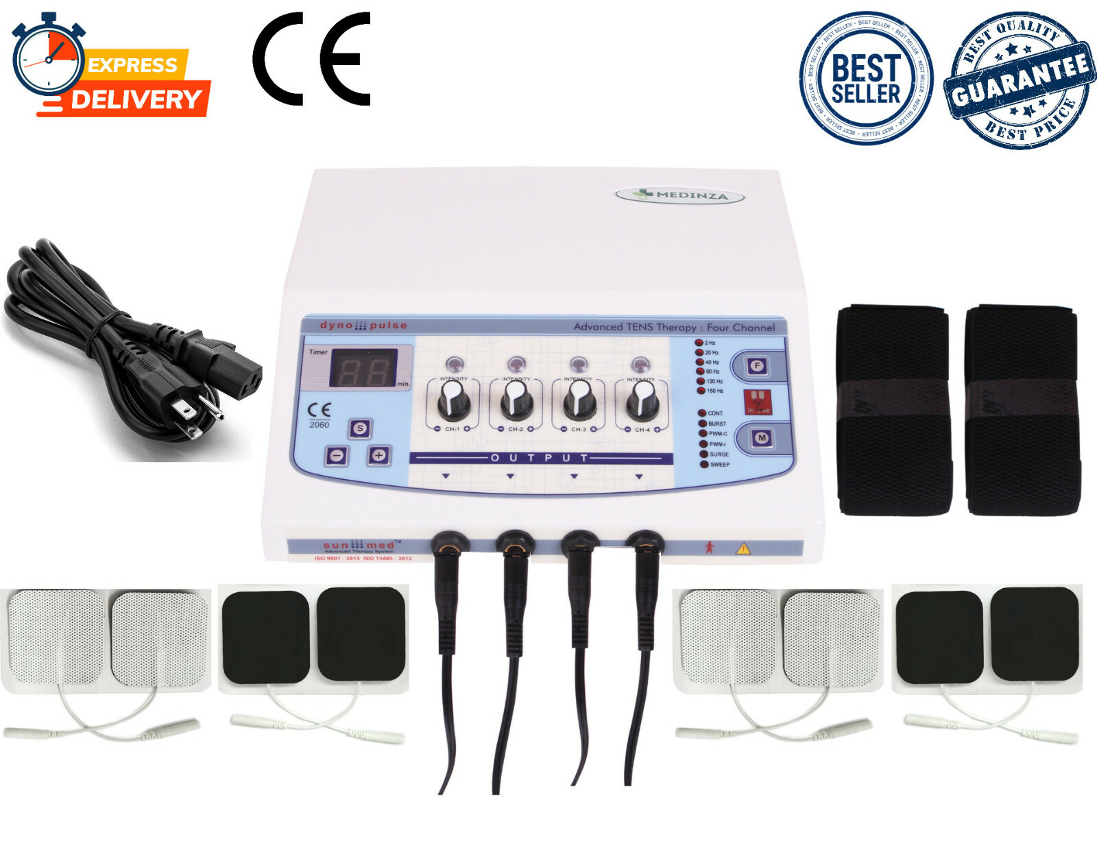 New Portable 4 Channel Electro Therapy Unit For Physiotherapy And Micro ...