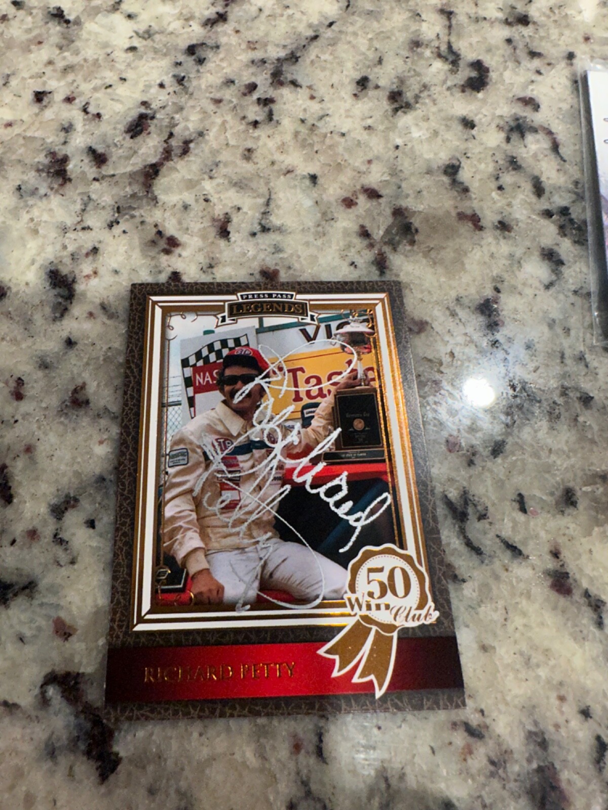 Richard Petty Legends b signed Nascar STP racing The King card Tracks ...