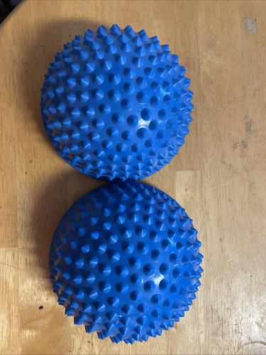 Set of Two (2) Spikey Blue Balance Pod Domes Promotes Stability Balance ...