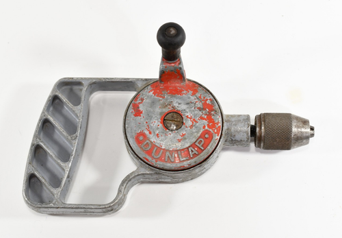 Vintage Dunlap Hand Drill Egg Beater Style Grip Metal In working ...