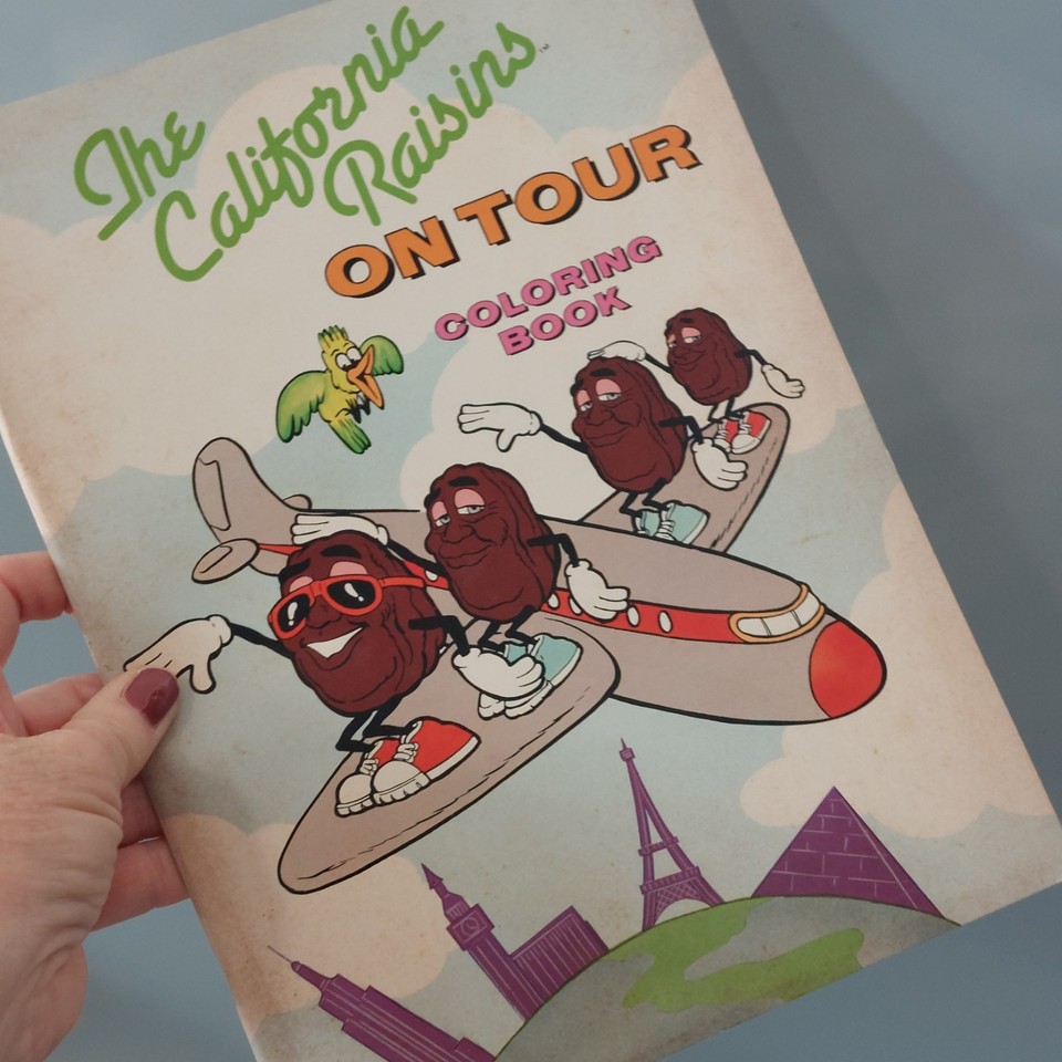 Lot of 3 Vintage 1988 The California Raisins Coloring Books Uncolored ...