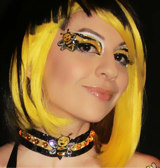 Bumble Bee Costume Makeup