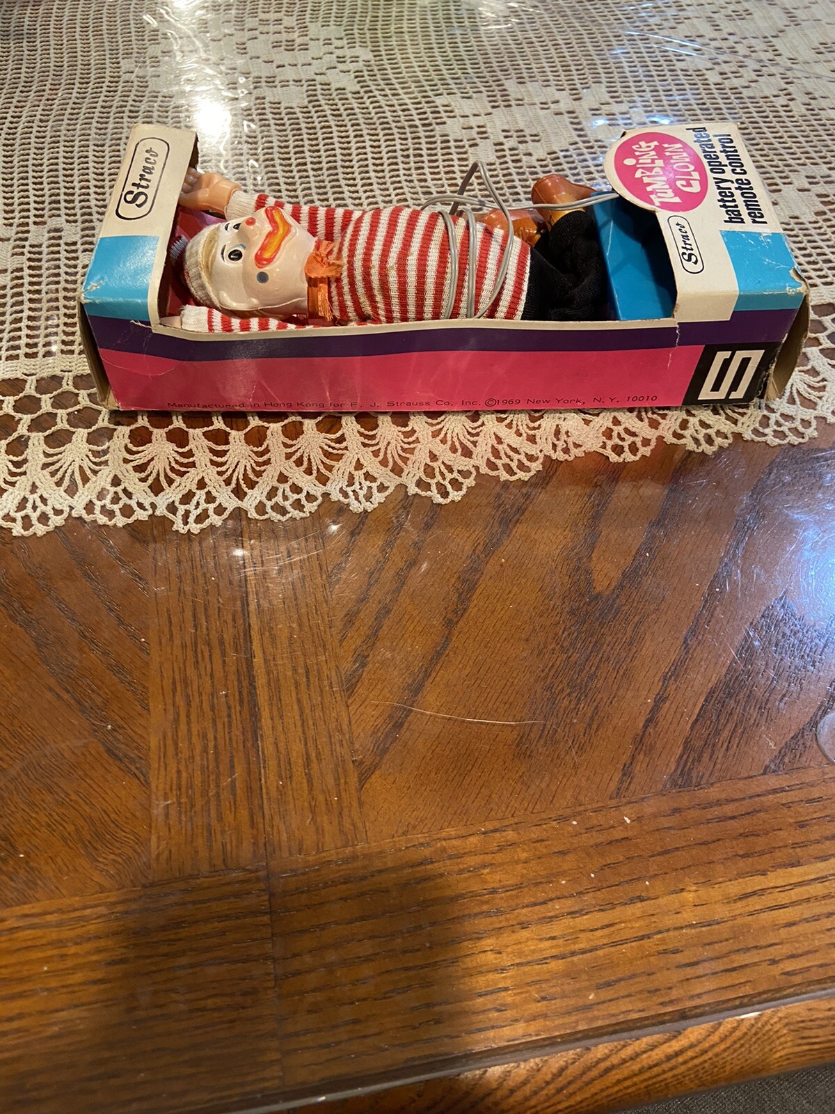 Vintage REMOTE-CONTROL BATTERY-OPERATED Tumbling Clown W/ BOX Straco | eBay