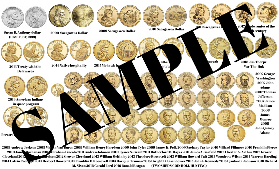 U.S. Dollar Hunting & Collecting 9" x 14.5" Dollar Coin Roll Sorting ...