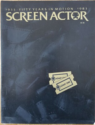 Screen Actor Magazine 50th Anniversary Issue SAG 1984 Steiger Stewart ...