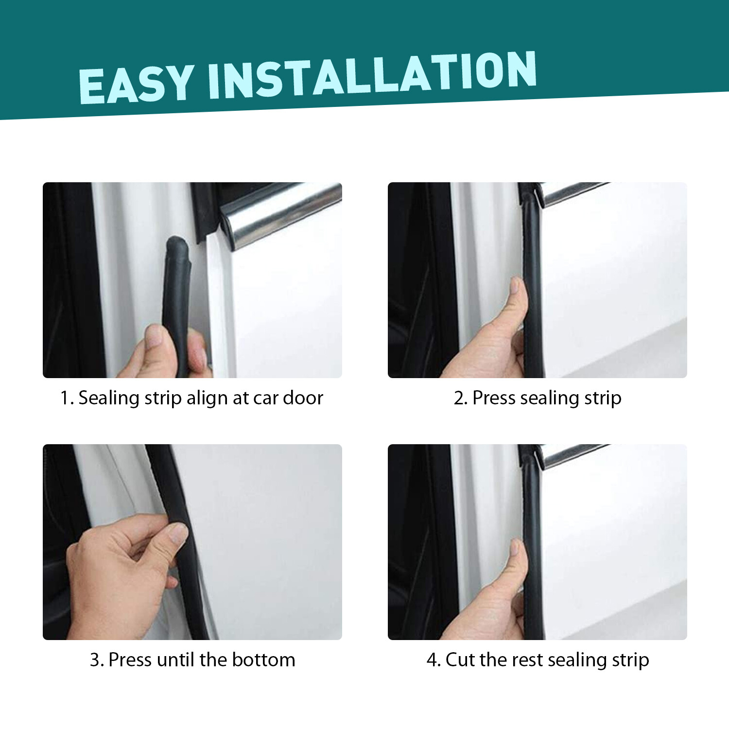 15M Car Van Door Boot Seal Edge Trim Protect Rubber Side Bulb & U LOOK ...