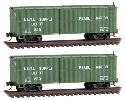 Micro-Trains MTL Nn3-Scale Narrow Gauge 2-Pack Pearl Harbor Naval ...