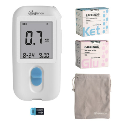 Accuracy 2 in 1 Bg and Ketone Monitor Kit-Diabetes Keton Meter Kit | eBay