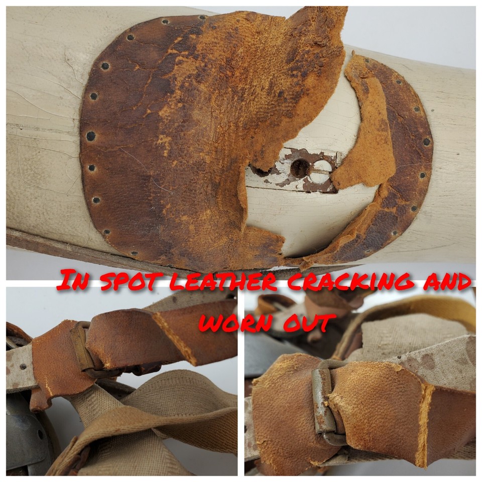 Antique Surgical Medical Leather Wood Prosthetic Arm Hand European ...