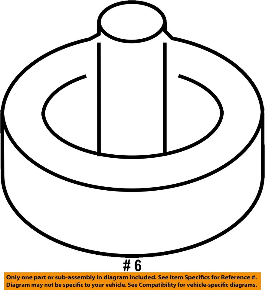 FORD OEM 08-16 F-250 Super Duty Frame Components-Lower Insulator ...