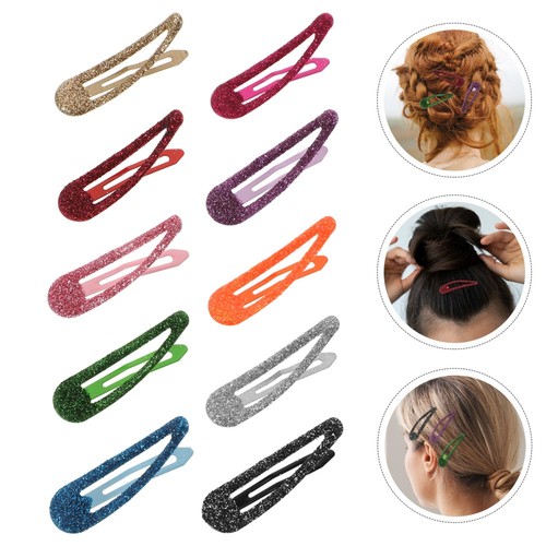 50 Pcs Water Drop Hair Clip Child Miss Snap Clips Girls Barrettes | eBay