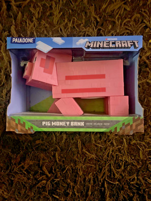 Minecraft pig money bank | eBay UK