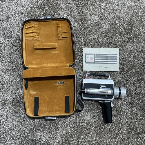 VTG Super 8 Film Video Camera Elmo Super 104 with case/paperwork | eBay