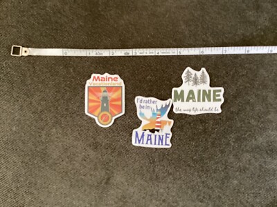 3 Maine Sticker Set FREE SHIPPING | eBay