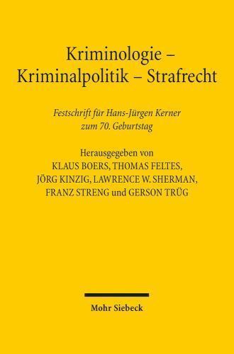 Kriminologie - Kriminalpolitik - Strafrecht : Festschrift Für Hans ...