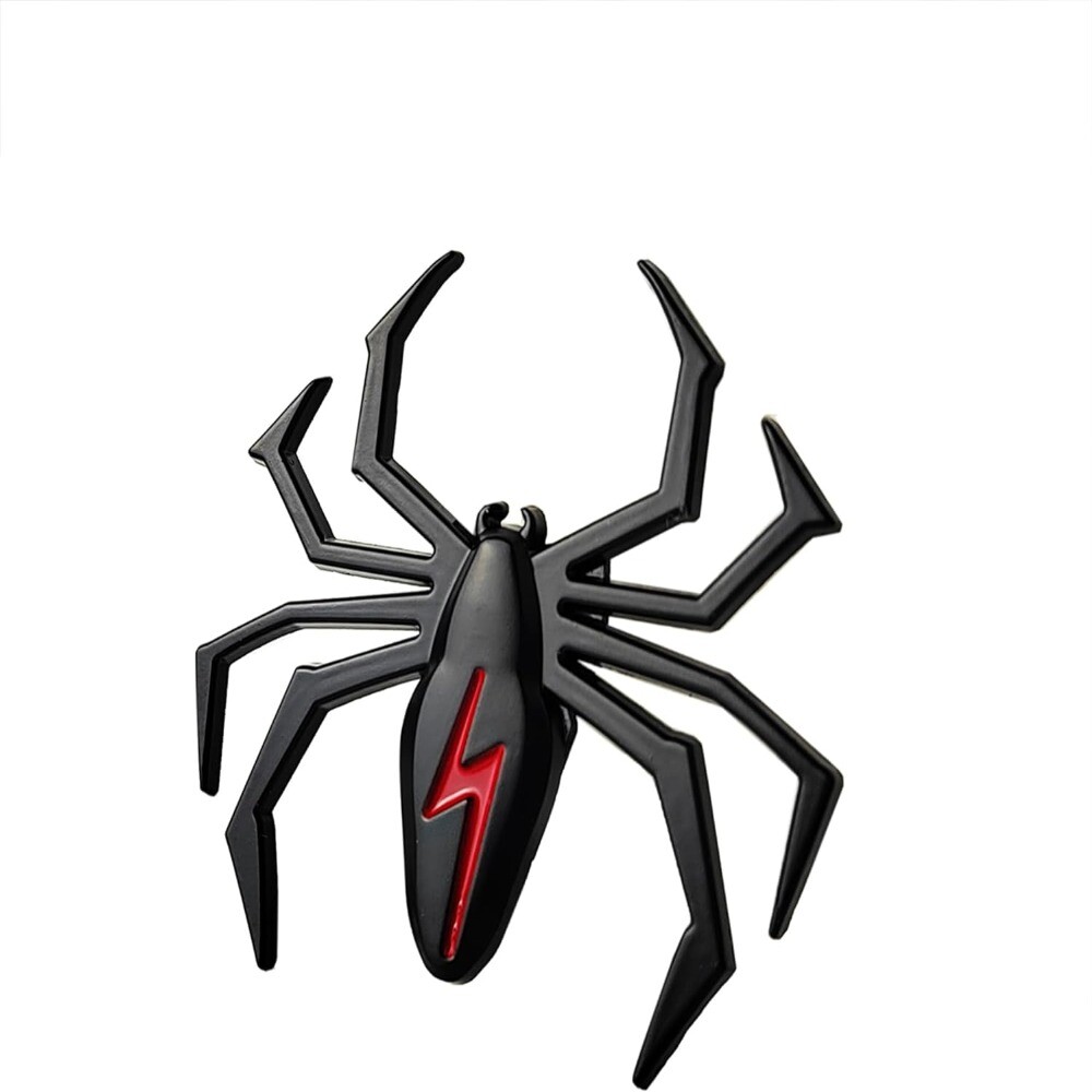 2Pcs Metal Spider Decal Spider Lightning Sticker Car | eBay