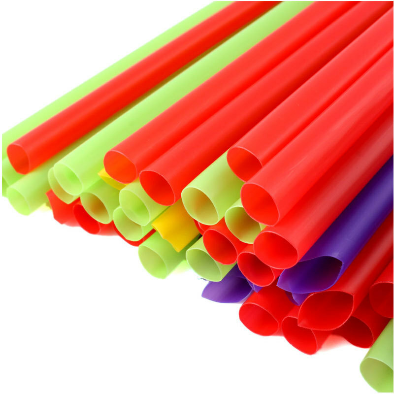 100× Giant Jumbo Big Drinking Straws For Bubble Pearls Tea Party Drink ...