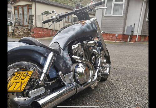 Honda VTX 1800 2002 Custom Bobber chopper low rider Cruiser show ...