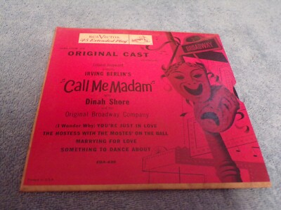 RCA Victor Record: "Call me Madam" Broadway Show Record | eBay